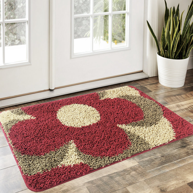 Red Barrel Studio® Kunihiro Front Door Rug Machine Washable Inside ...