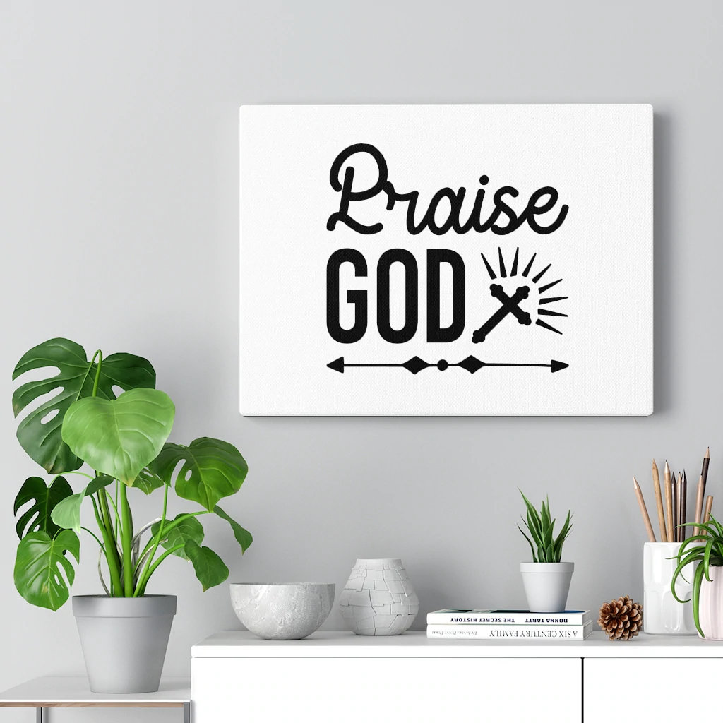 Trinx Praise God Christian Wall Art Bible Verse Print Ready to Hang ...