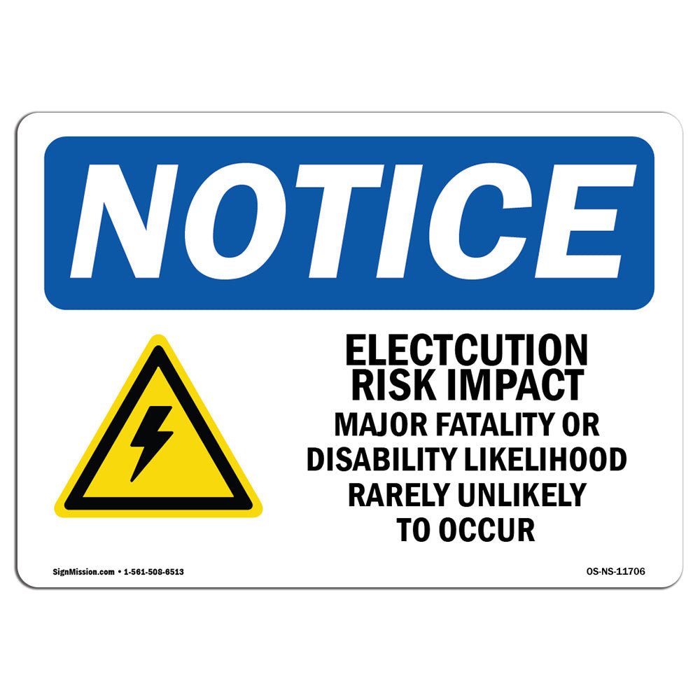 SignMission Electrocution Risk Impact Major Sign with Symbol | Wayfair