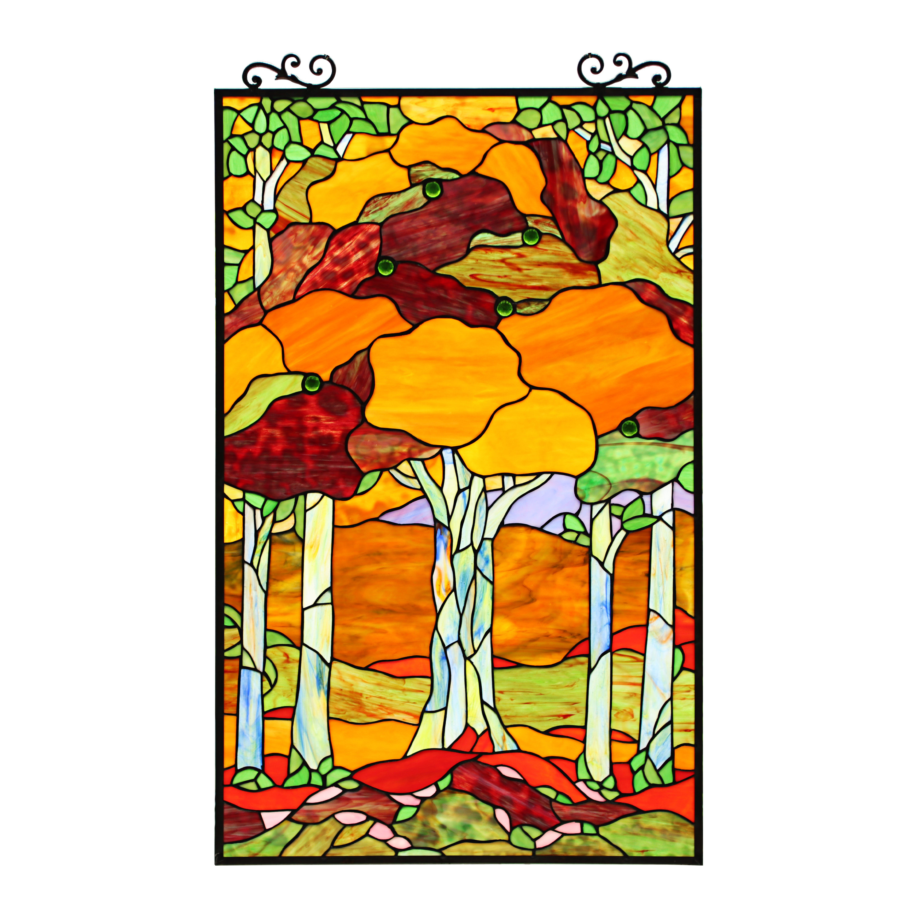 Chloe Lighting Autumn Tiffany Window Panel | Wayfair