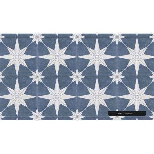 Merola Tile Stella 10" x 10" Porcelain Patterned Wall & Floor Tile ...