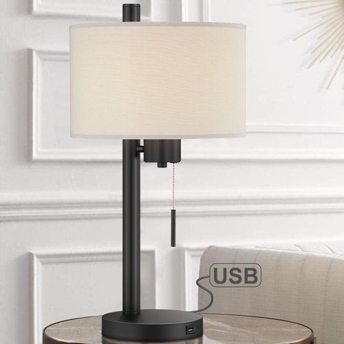 Wade Logan® Jenn Metal USB Table Lamp & Reviews | Wayfair