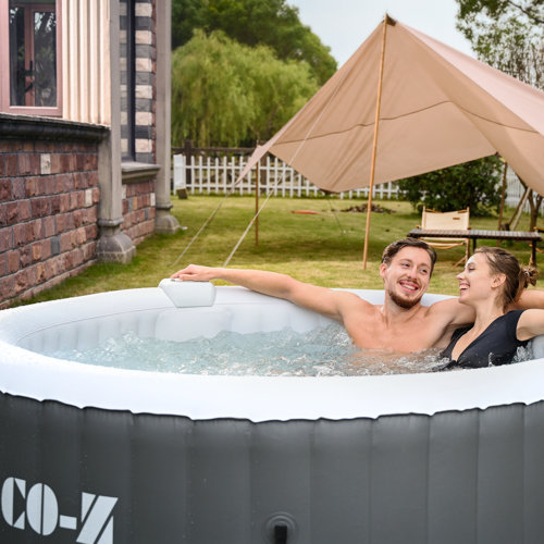 CO-Z 6 - Person 130 - Jet Vinyl Inflatable Hot Tub & Reviews | Wayfair