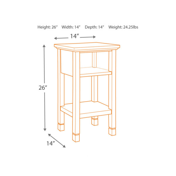 Winston Porter Altavista 26'' Tall End Table & Reviews | Wayfair