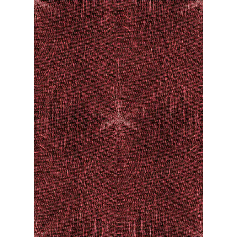 East Urban Home Wool Maroon Area Rug | Wayfair