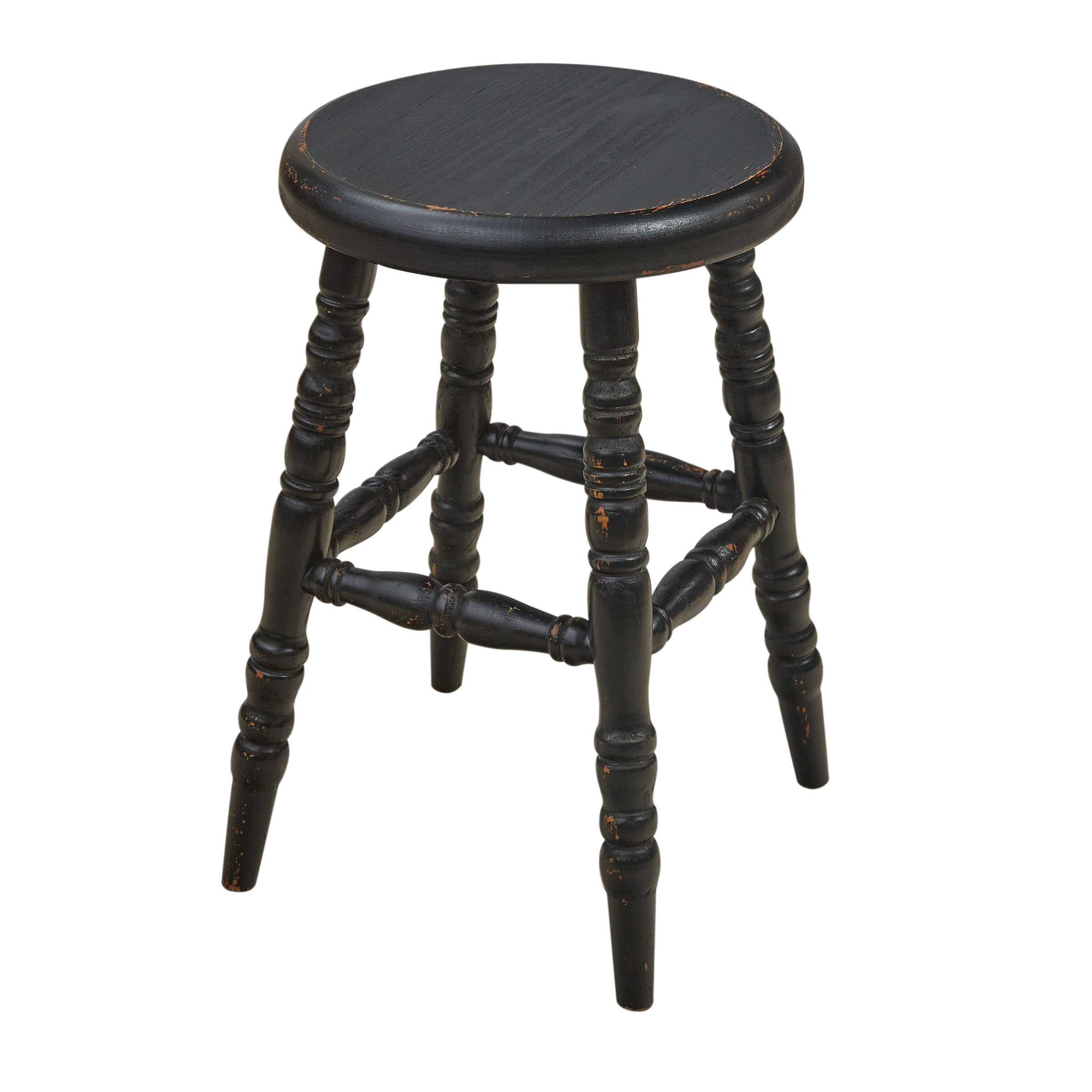 Alcott Hill® Connoquenessing 18'' Tall Solid Wood Vanity Stool | Wayfair