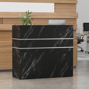 Black Reception Desks & Suites You'll Love in 2021 | Wayfair