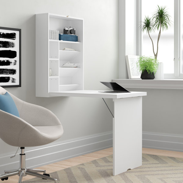 Floating Desk With Hutch