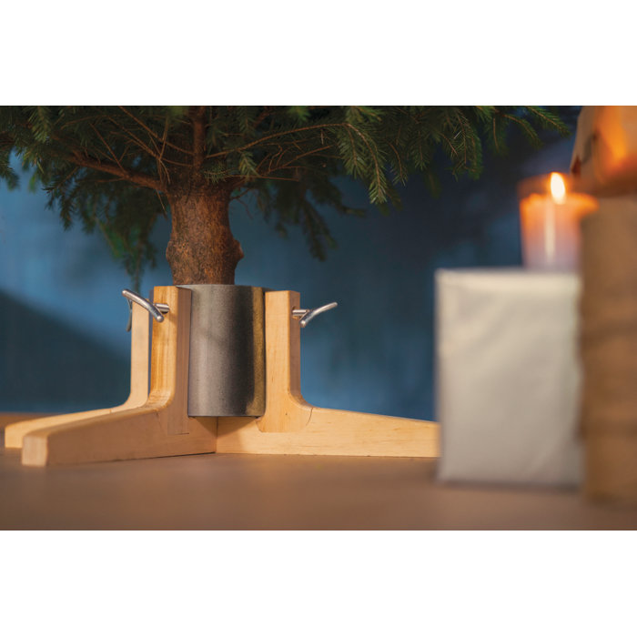 TreeNest Rustic Live Tree Stand & Reviews | Wayfair