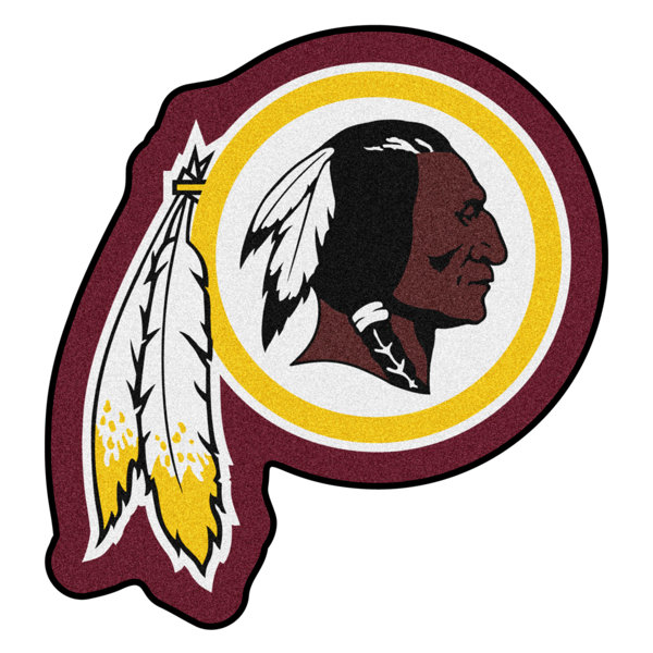 FANMATS NFL Washington Redskins Mascot 36 in. x 33.5 in. Non-Slip ...
