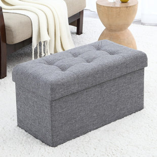 Wayfair | Gray Rectangle Ottomans & Poufs You'll Love in 2022