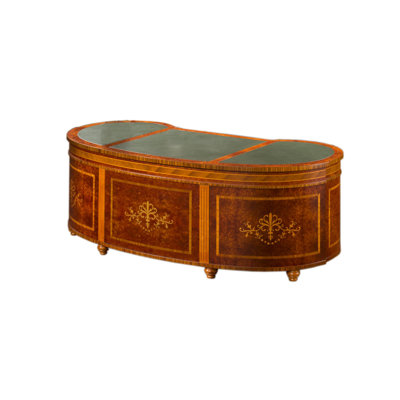 Charlton Home® Ageet 89.76" Executive Desk | Wayfair