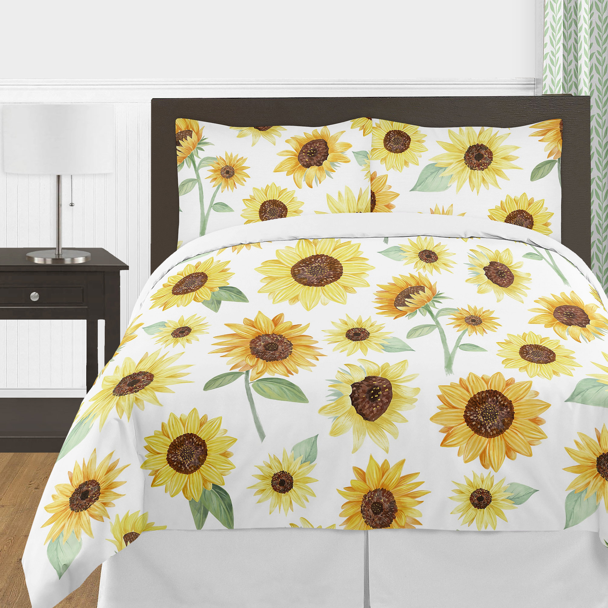Sweet Jojo Designs Sunflower Collection Yellow/Brown Microfiber 3 Piece ...