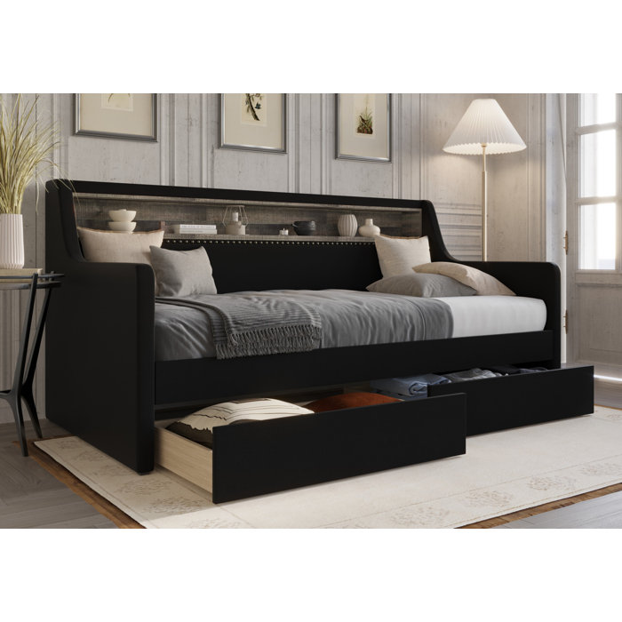 Wade Logan® Amylah Upholstered Daybed & Reviews | Wayfair