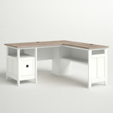 Wayfair | L-Shaped White Desks You'll Love in 2022
