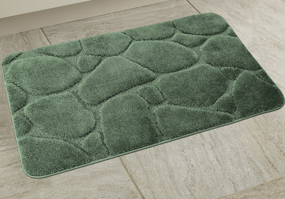 Ebern Designs Banerjee Elegant River Rock Rectangle Non-Slip Bath Rug ...