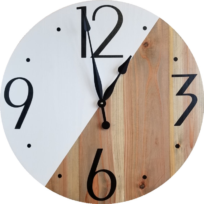 Ebern Designs Shetye Wood Wall Clock | Wayfair