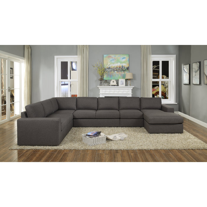 Greyleigh™ Colburn 5 - Piece Upholstered Chaise Sectional & Reviews ...