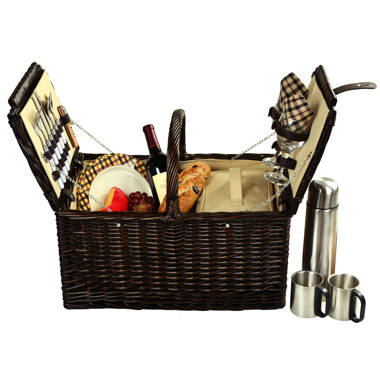 Picnic at Ascot Sussex Picnic Basket with Coffee Flask for Two ...