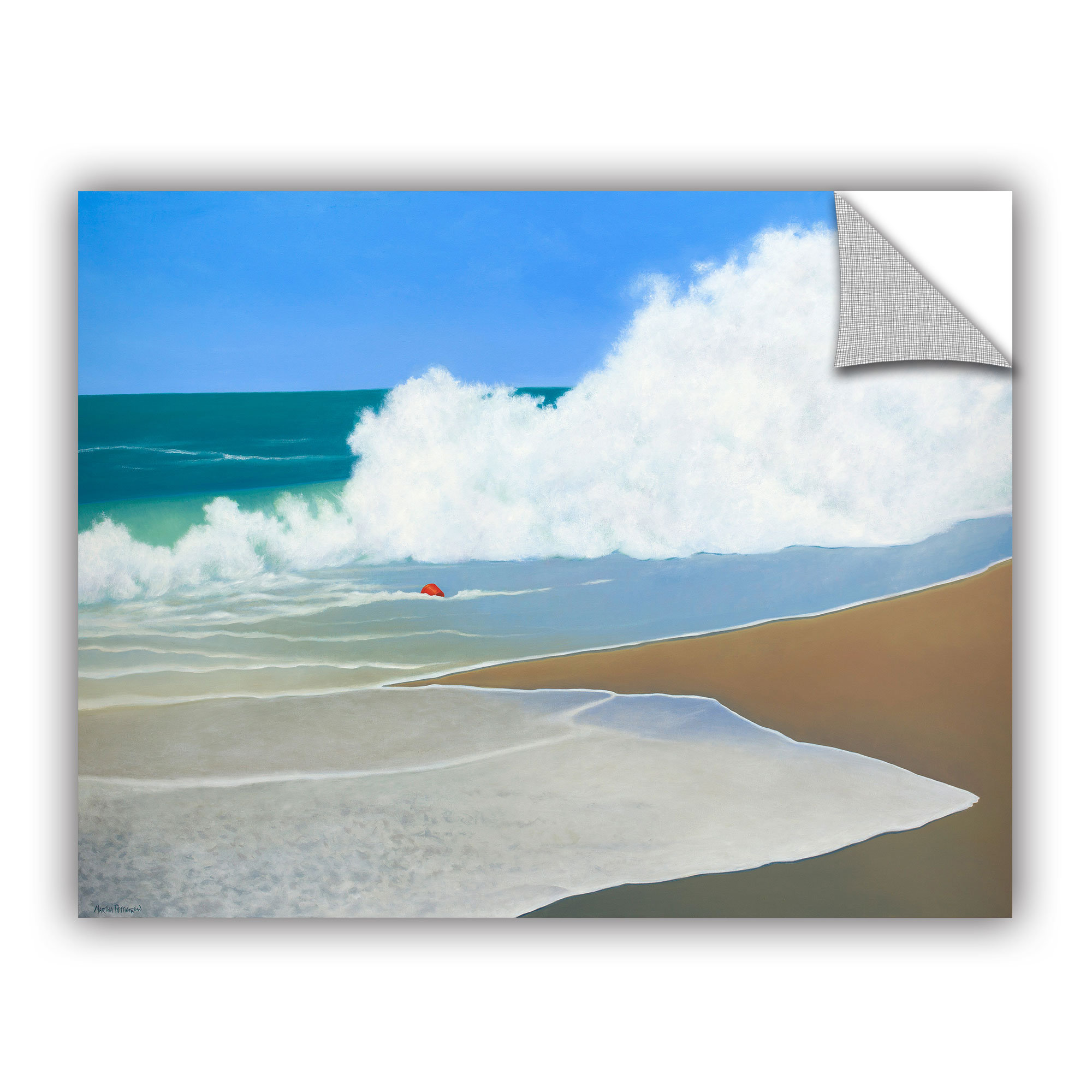 ArtWall Red Pail In The Sand Wall Decal | Wayfair