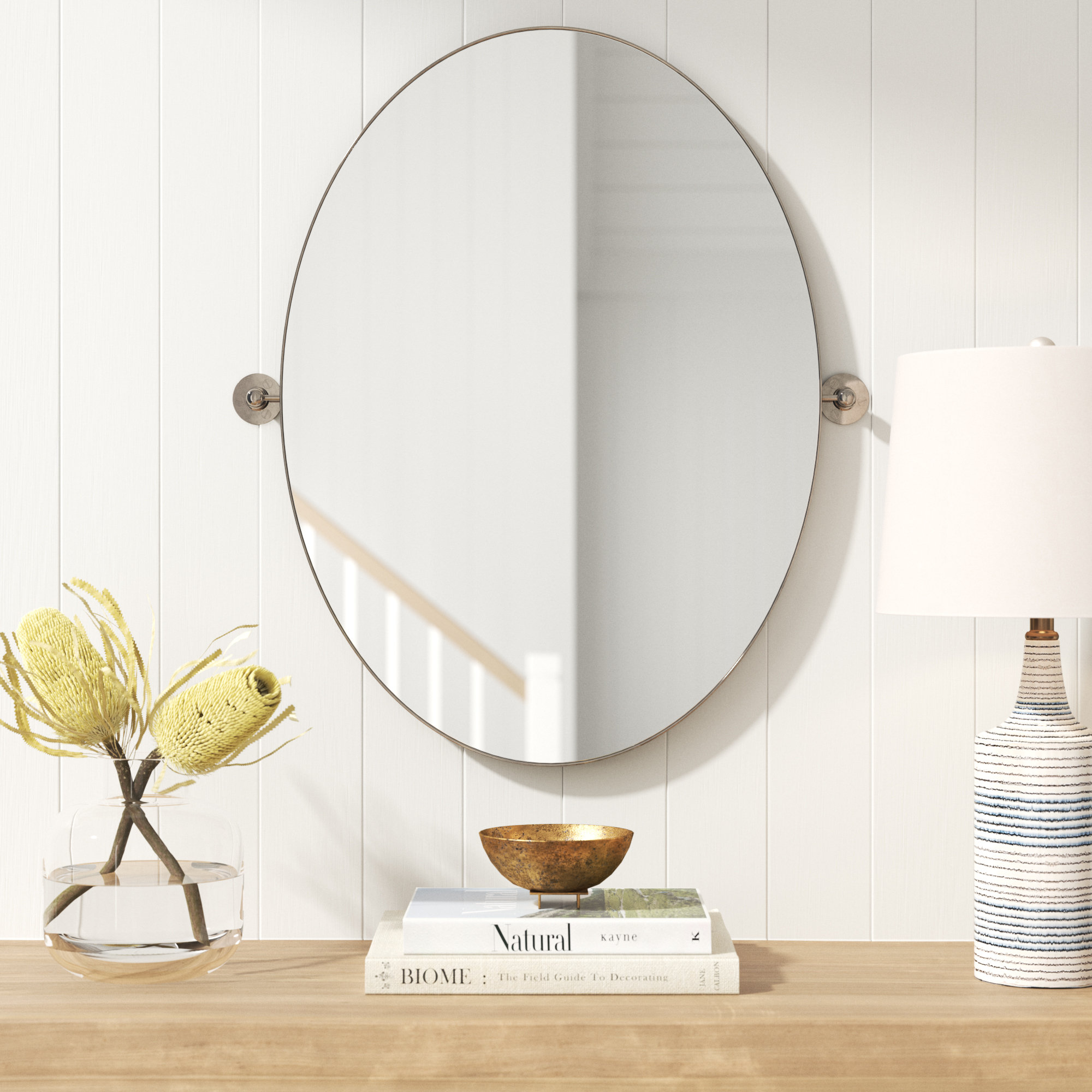 Sand & Stable Hewitt Oval Metal Wall Mirror & Reviews - Wayfair Canada