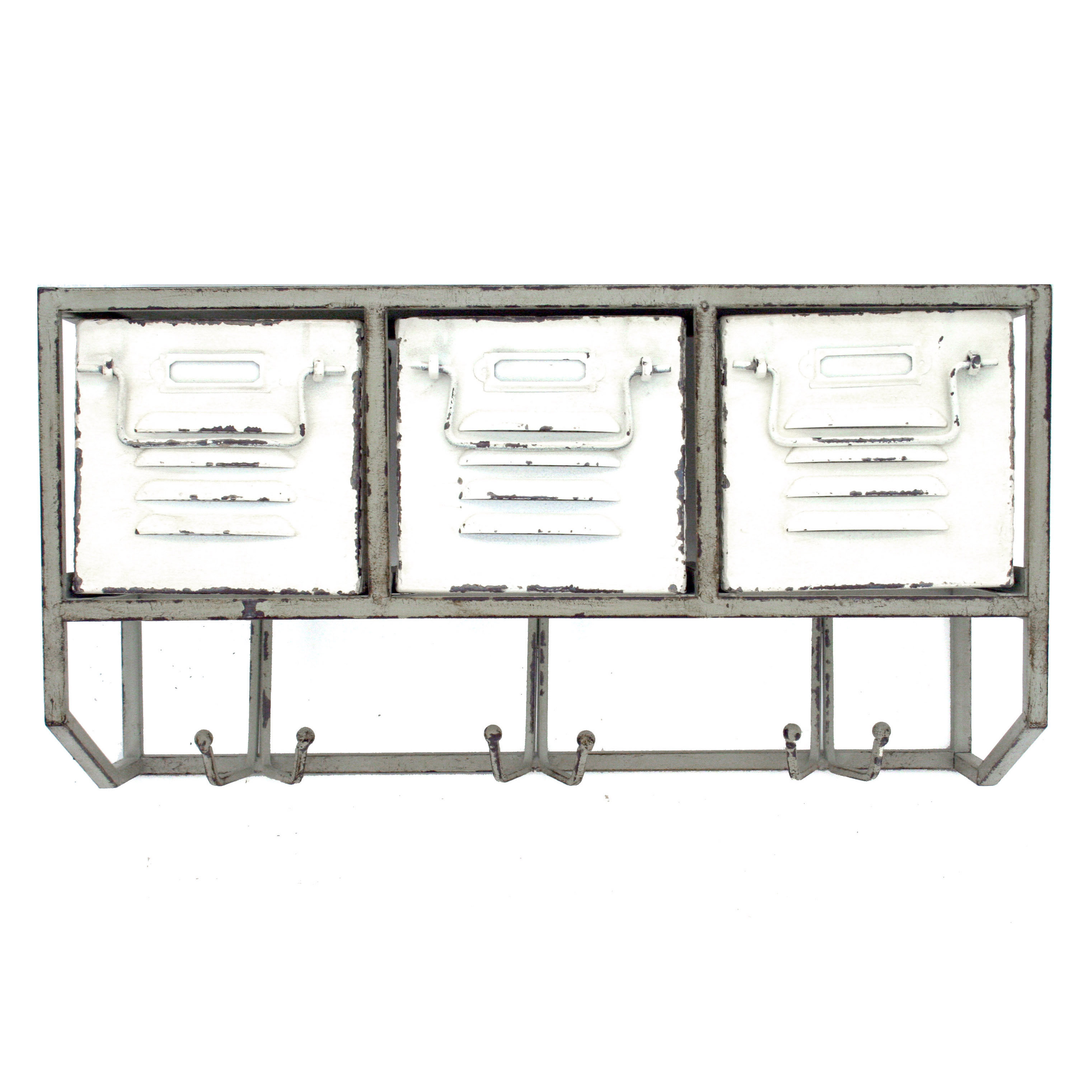 Contrast, Inc Metal Wall Storage Organizer with Key | Wayfair