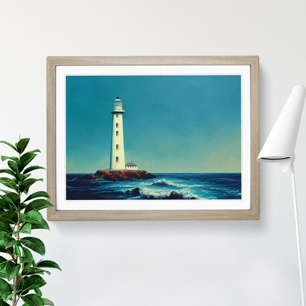 Breakwater Bay Captivating Lighthouse - Single Picture Frame Graphic ...