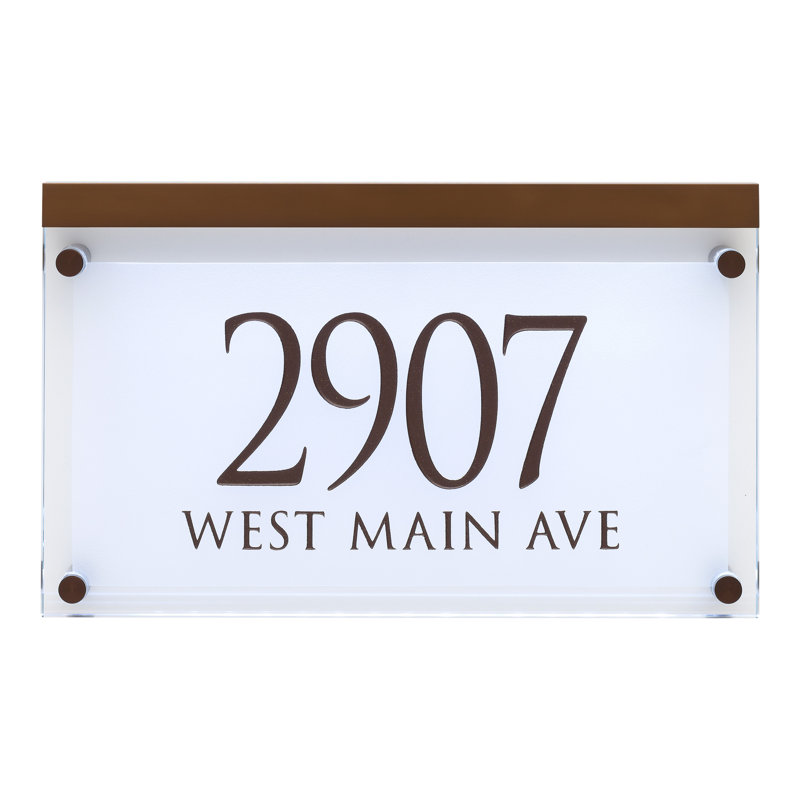 Whitehall Products Frosted Crystal LED Lighted Trajan Engraved 2-Line ...