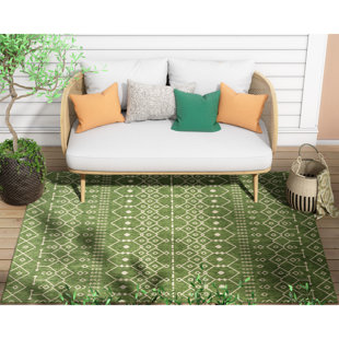 Wayfair | Blue & Green Outdoor Rugs You'll Love in 2022