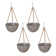 House of Hampton Hanging Flower Pots Round / Set of 4 Hanging Flower ...