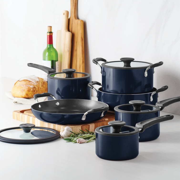 Tramontina Nesting 11 Piece Aluminum Non Stick Cookware Set & Reviews ...