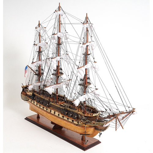 Old Modern Handicrafts Constitution Copper Bottom E.E Model Ship ...