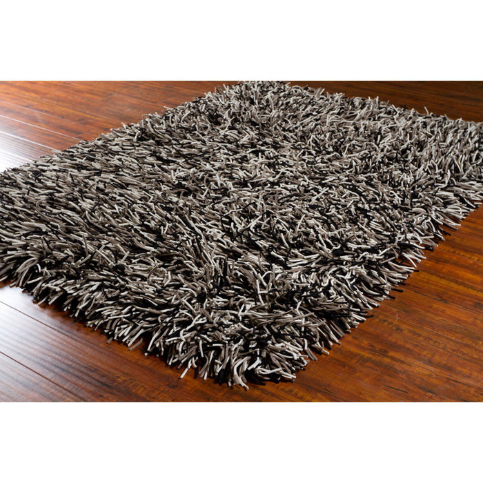 Chandra Cyrah Handmade Wool Black/Brown/Cream Rug & Reviews | Wayfair