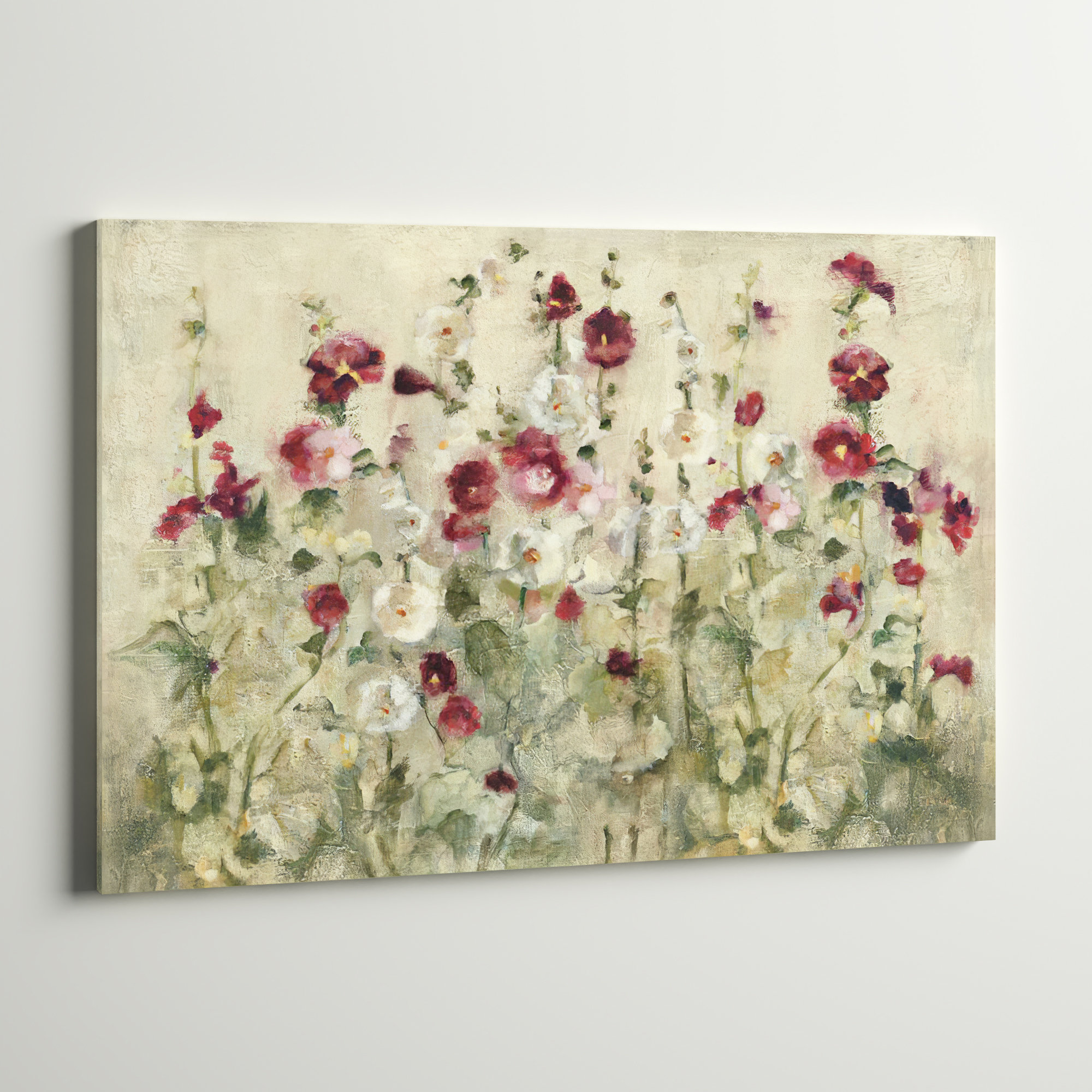 Andover Mills™ Hollyhocks Row Cool by Cheri Blum - Print & Reviews ...