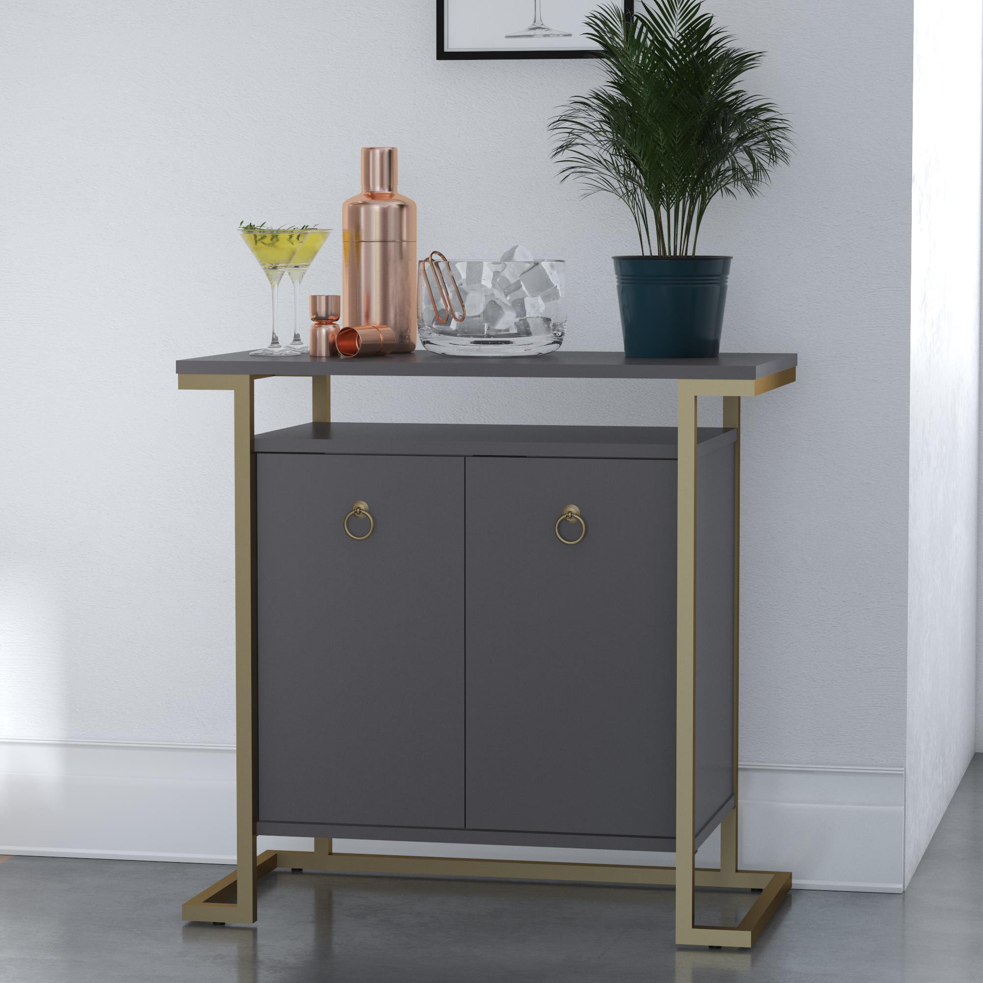 CosmoLiving by Cosmopolitan Camila Bar Cabinet & Reviews | Wayfair