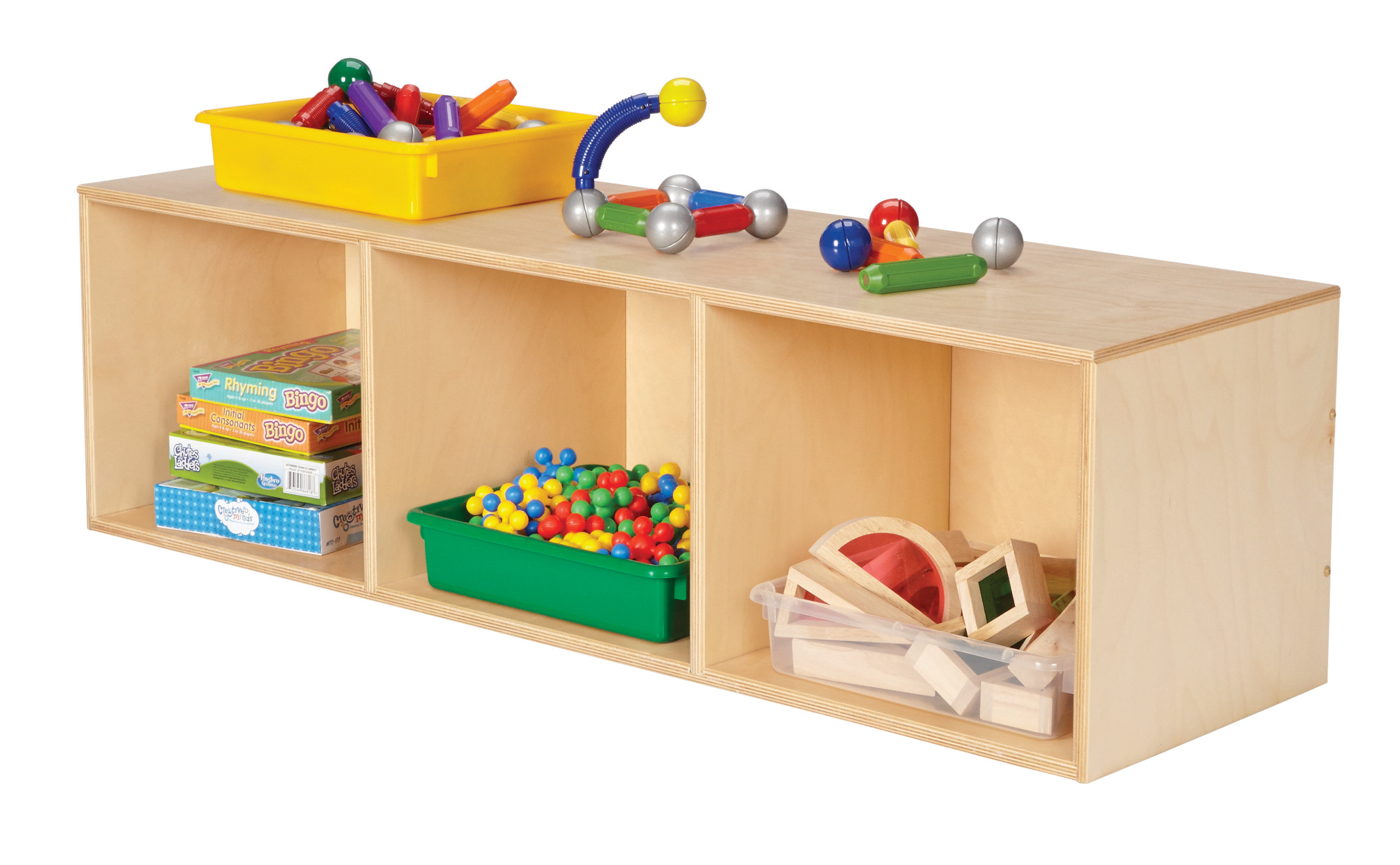 Childcraft Stackable 3 Compartment Cubby & Reviews | Wayfair