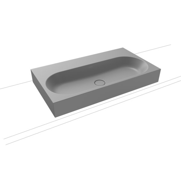 Kaldewei Grey Metal Rectangular Bathroom Sink | Wayfair.co.uk