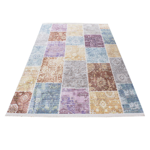 Ayyildiz Hali Quantum Red/Orange/Turquoise/Grey Rug | Wayfair.co.uk