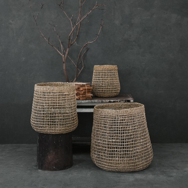 Bay Isle Home Woven Rattan Basket & Reviews | Wayfair