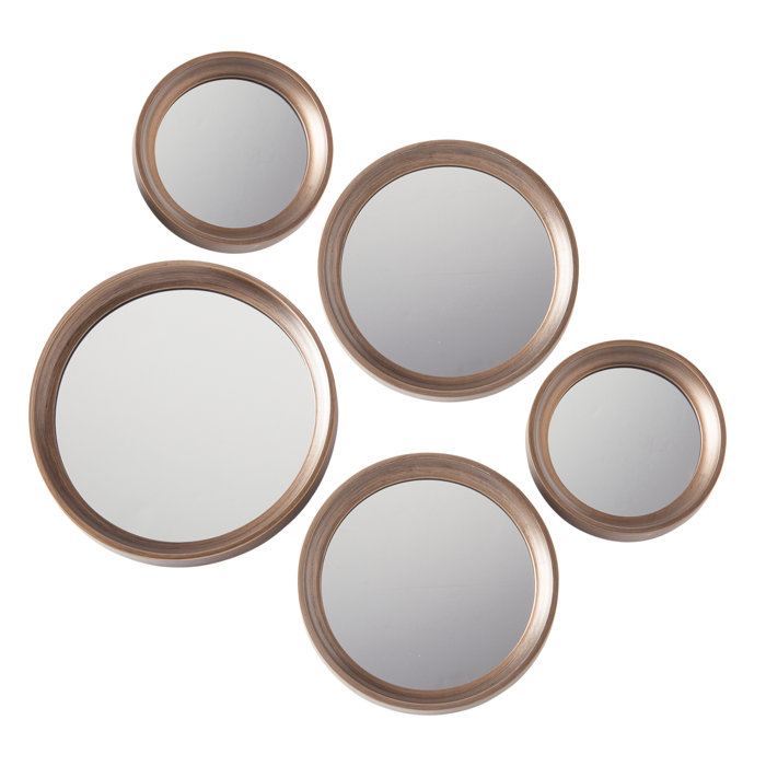 Ebern Designs 5 Piece Bedouet Mirror Set & Reviews | Wayfair