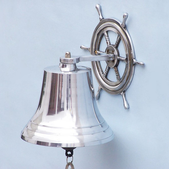 Breakwater Bay Elginpark Hanging Ship Wheel Bell & Reviews | Wayfair