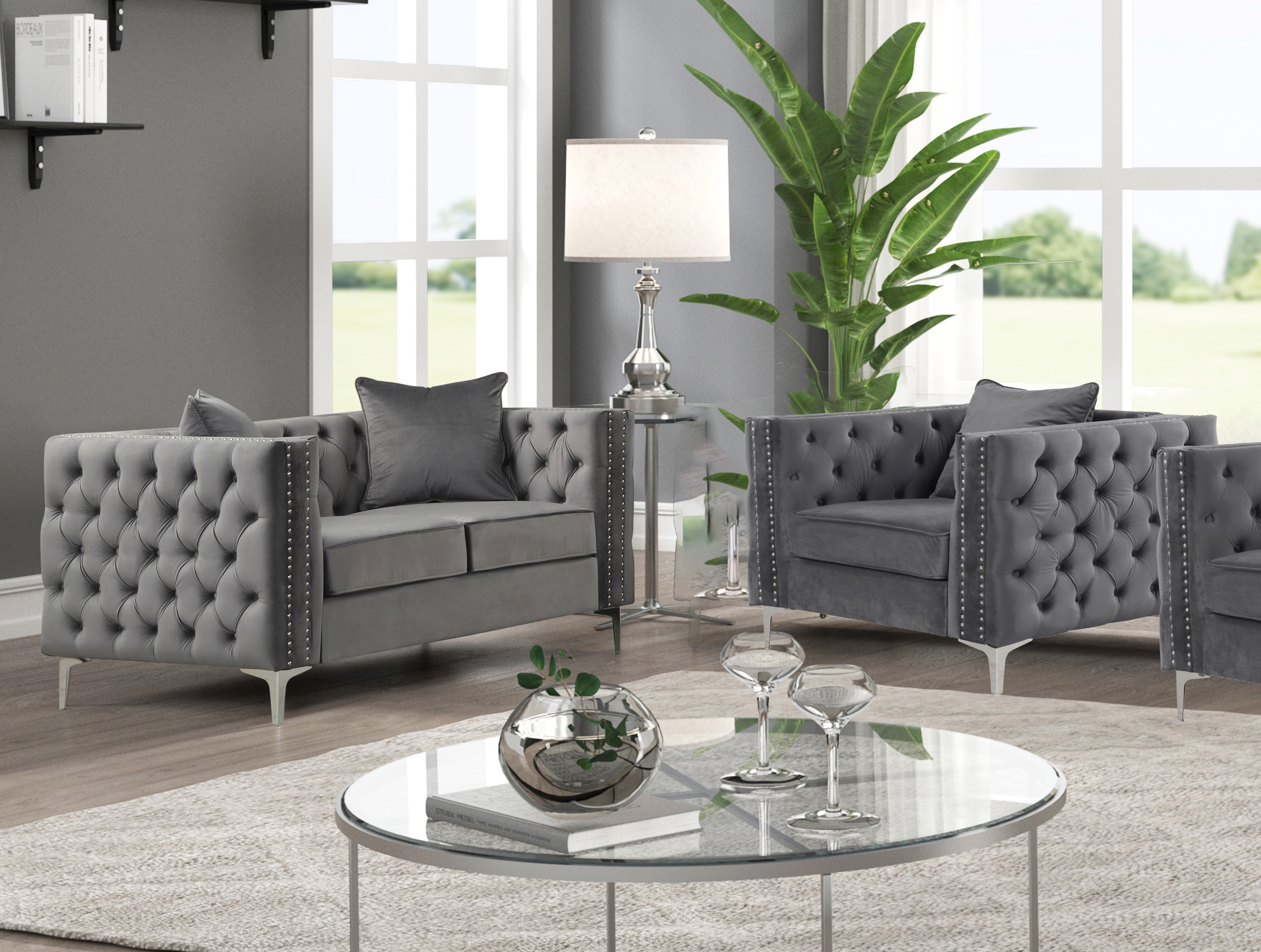 House of Hampton® Brenda 2 - Piece Living Room Set & Reviews | Wayfair
