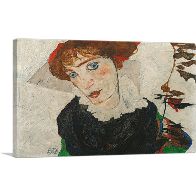 ARTCANVAS Portrait of Wally Neuzil by Egon Schiele - Wrapped Canvas ...