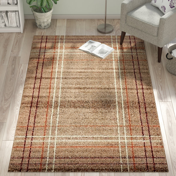 Wade Logan® Alair Abstract Area Rug in Light Brown & Reviews - Wayfair ...