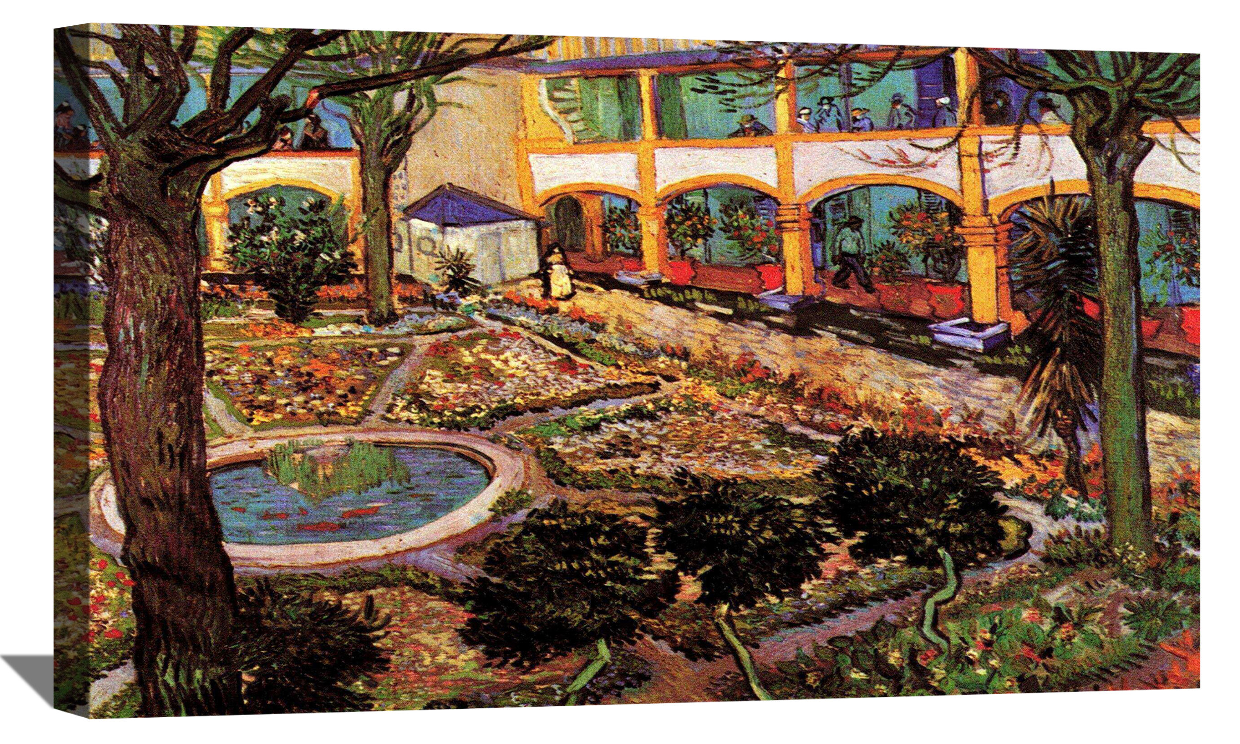 Vault W Artwork The Courtyard Of The Hospital At Arles by Vincent Van ... Vault W Artwork The Courtyard Of The Hospital At Arles by Vincent Van ...