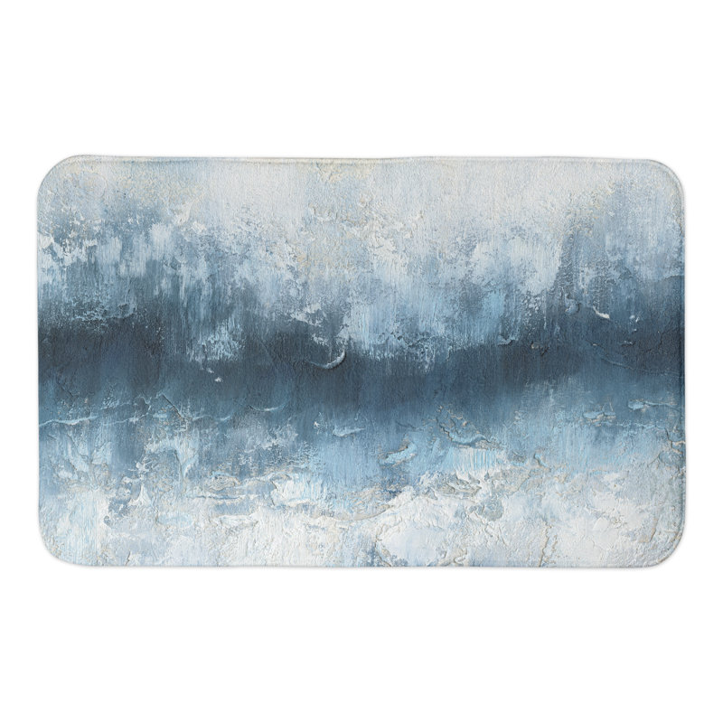 Bless international Abstract Waves Bath Rug | Wayfair