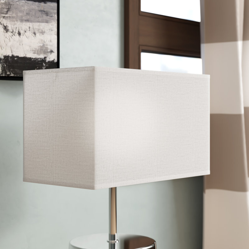 Darby Home Co Geometric Premium 18.5" Linen Rectangular Lamp Shade ...