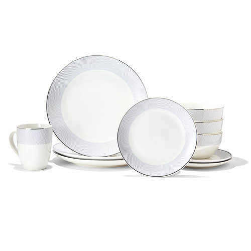 Elle Decor Stoneware Dinnerware - Set of 16 & Reviews | Wayfair