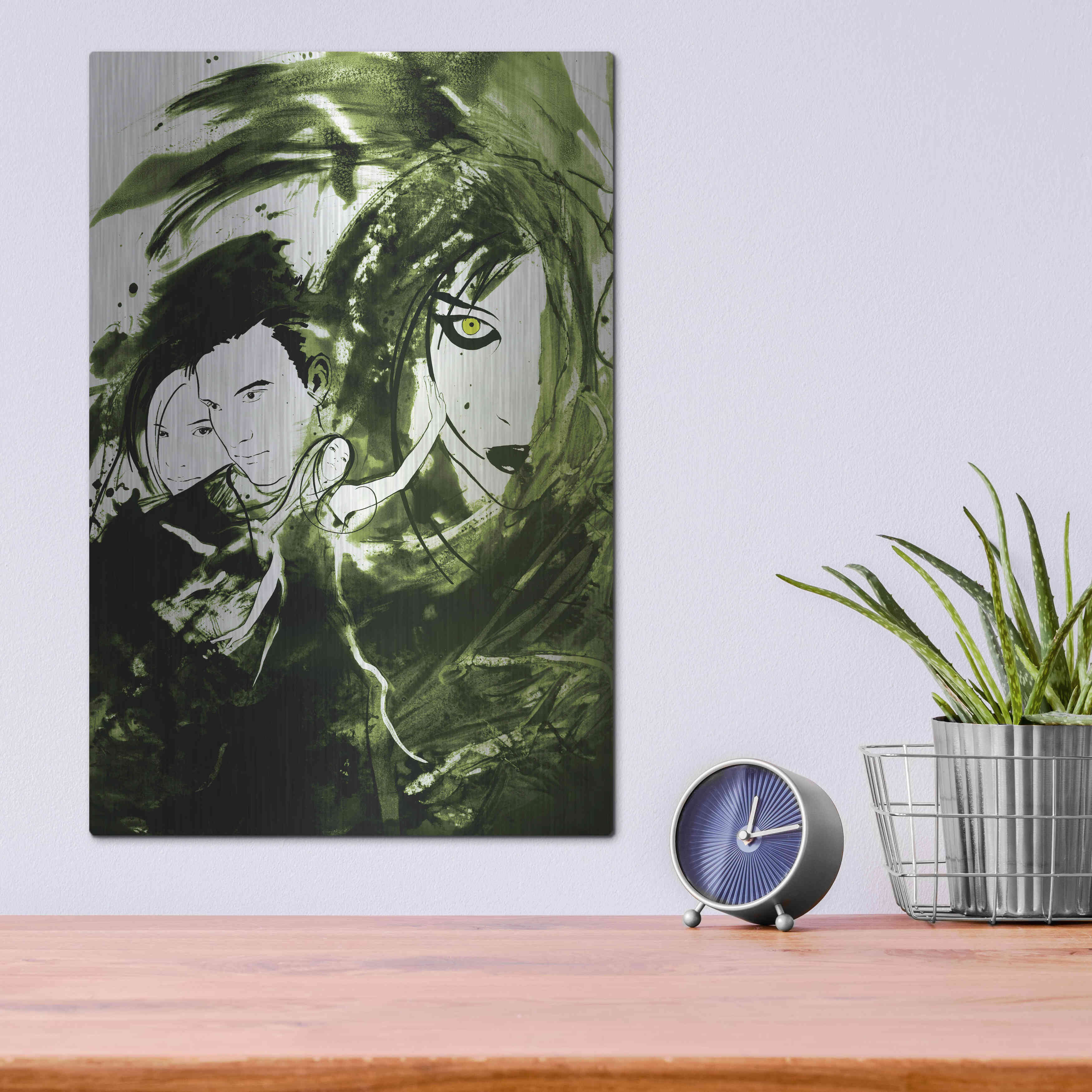 Red Barrel Studio® Luxe Metal Art 'Brutality Betrayal Beauty' By Jona Brutality Betrayal Beauty ...