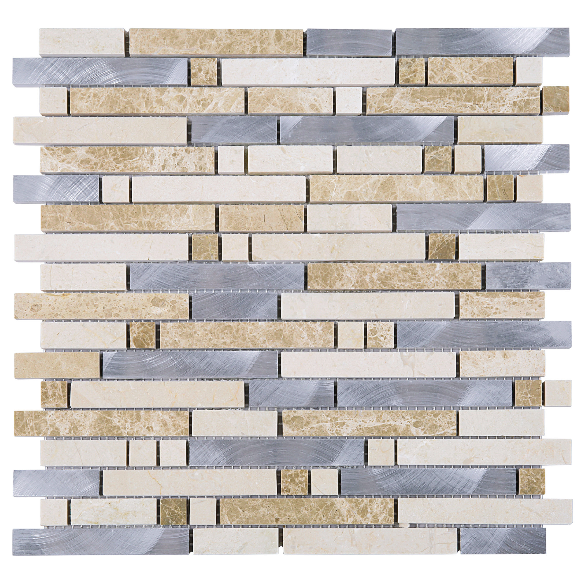 Supreme Tile Brick Natural Stone Linear Mosaic Wall Tile & Reviews ...